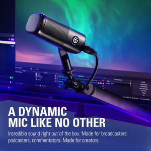 Elgato Wave DX Dynamic XLR Microphone Cardioid Pattern Noise Rejection